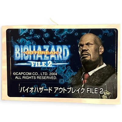 Sony PlayStation 2 PS2 Resident Evil Outbreak File 2 Mark Memory Card ...