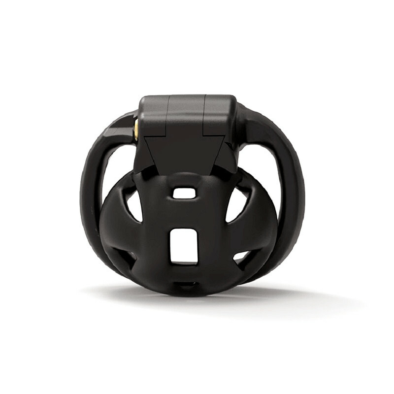 Male Nub Chastity Device Super Small Cage Men Black Resin Lock Belt 4 ...