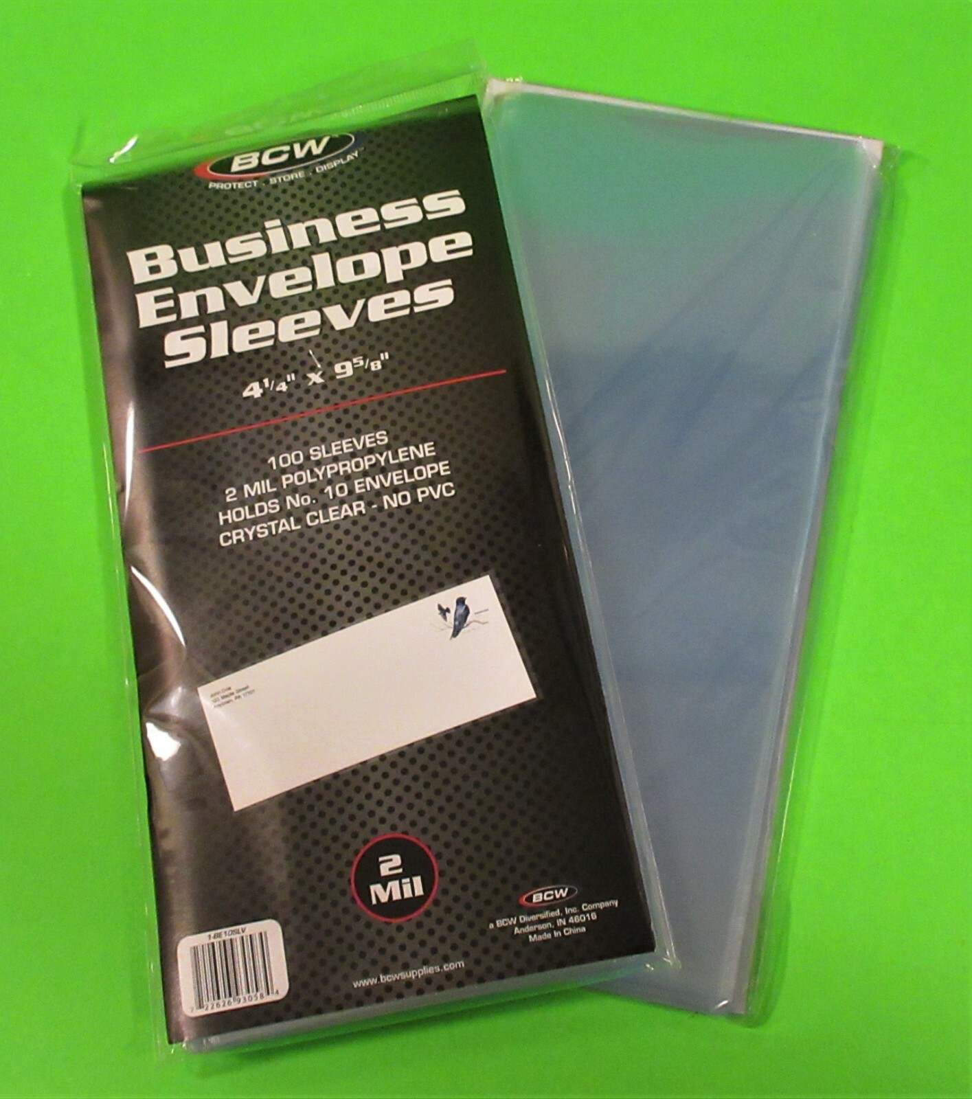 200 #10 BUSINESS ENVELOPE SLEEVES - 2 MIL - CRYSTAL CLEAR - ARCHIVAL ...