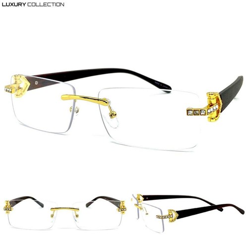 Vintage Elegant Sophisticated Hip Hop Rapper Clear Lens Eyeglasses ...