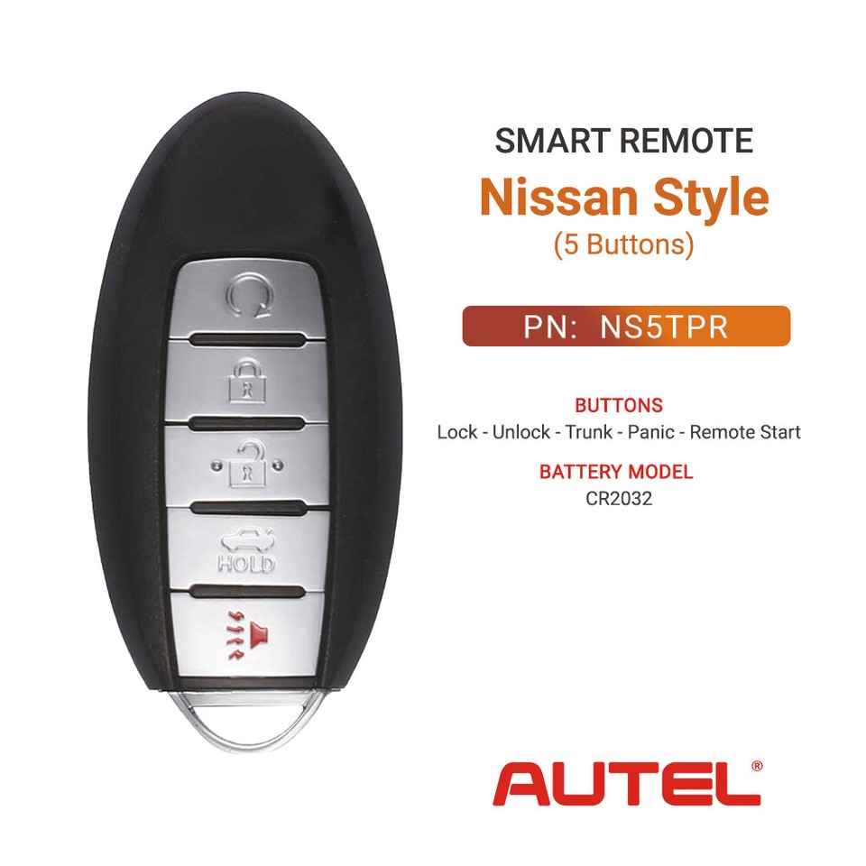 5X Autel iKey Universal Smart Key Premium Style 5 Button IKEYNS5TPR | eBay