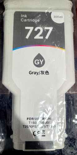 HP 727 Ink Cartridge Designjet New Gray 1Remanufactured | eBay