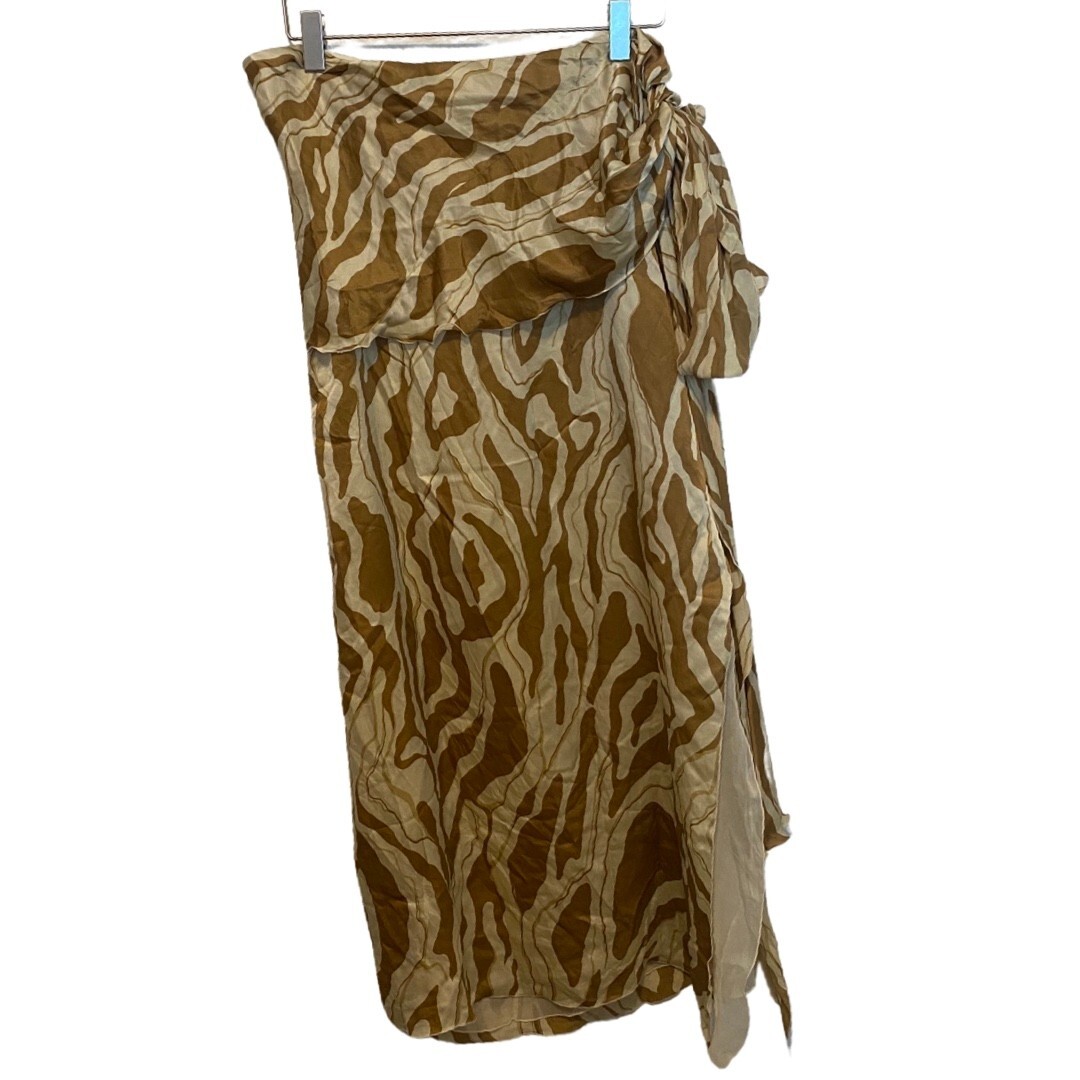 Vintage Genny Versace Skirt Animal Print Silk Maxi Sk… - Gem