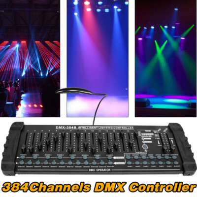 U`King DMX 384Channel DJ Disco Controller Stage Light Mixer Moving Head ...