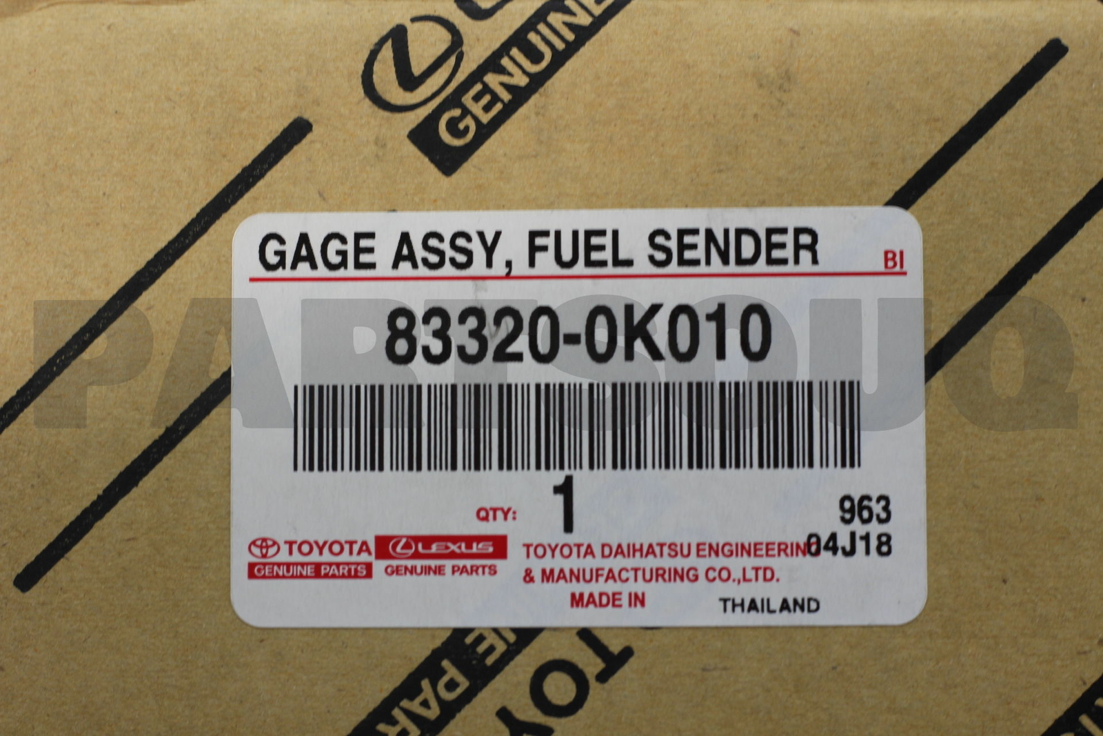 833200K010 Genuine Toyota GAGE ASSY, FUEL SENDER 83320-0K010 | eBay