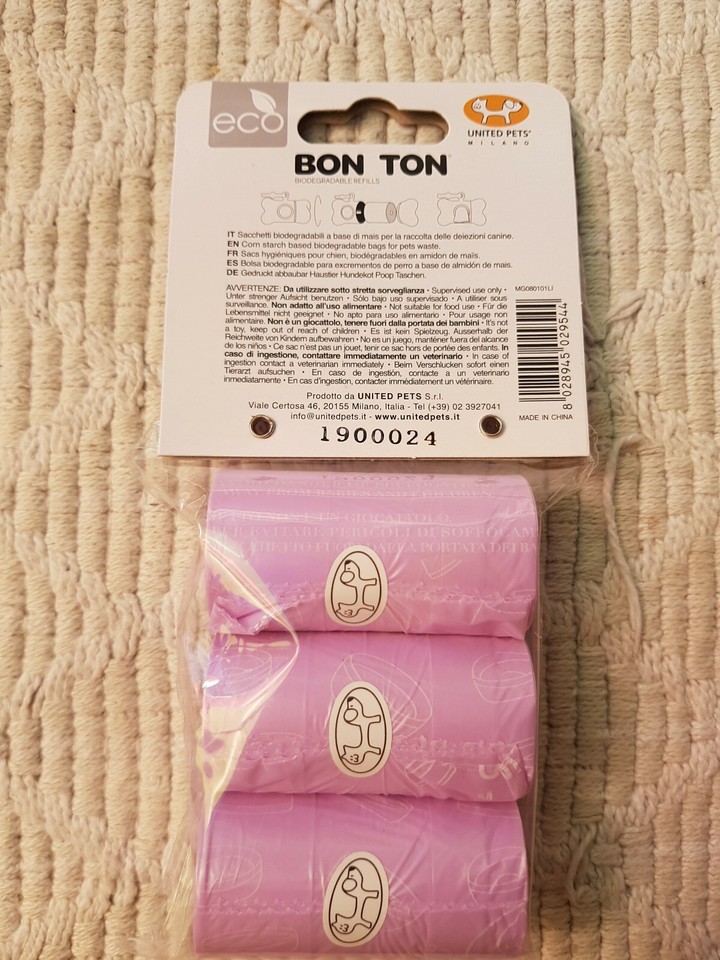 Dog Pink Biodegradable Refill Dog waste 💩 bags perfect for your furr ...