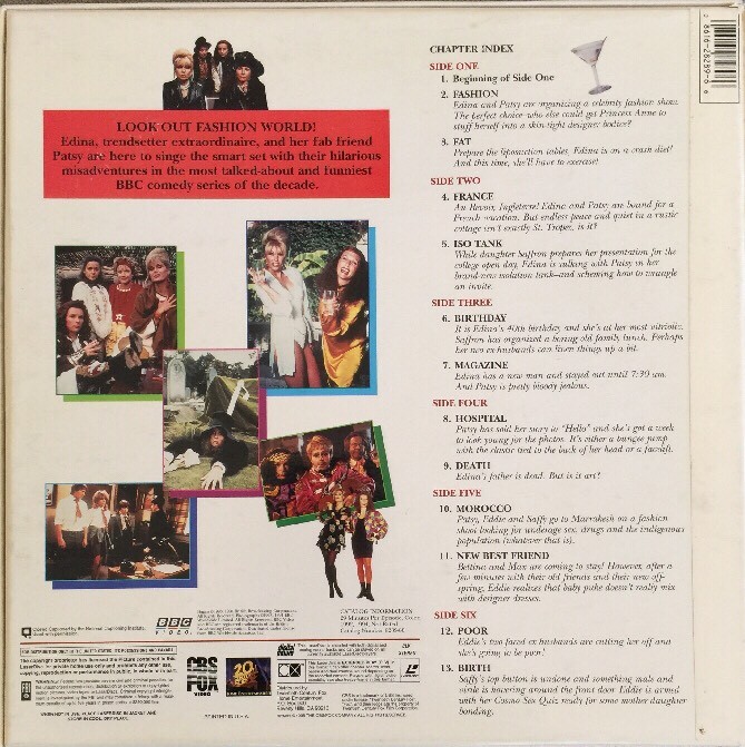 Absolutely Fabulous (Laserdisc) Extended Play 3 Disc Set | eBay