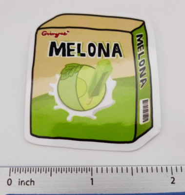 Melona Ice Cream Bar Waterproof Glossy Vinyl Logo Decal Sticker 2"x2 ...