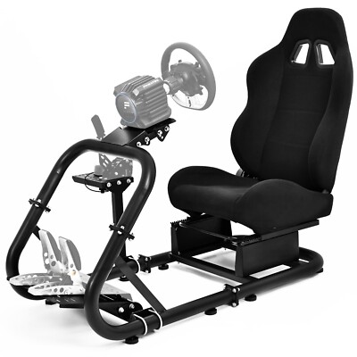 Minneer Racing Simulator Rig Steering Wheel Stand with Seat Fit ...