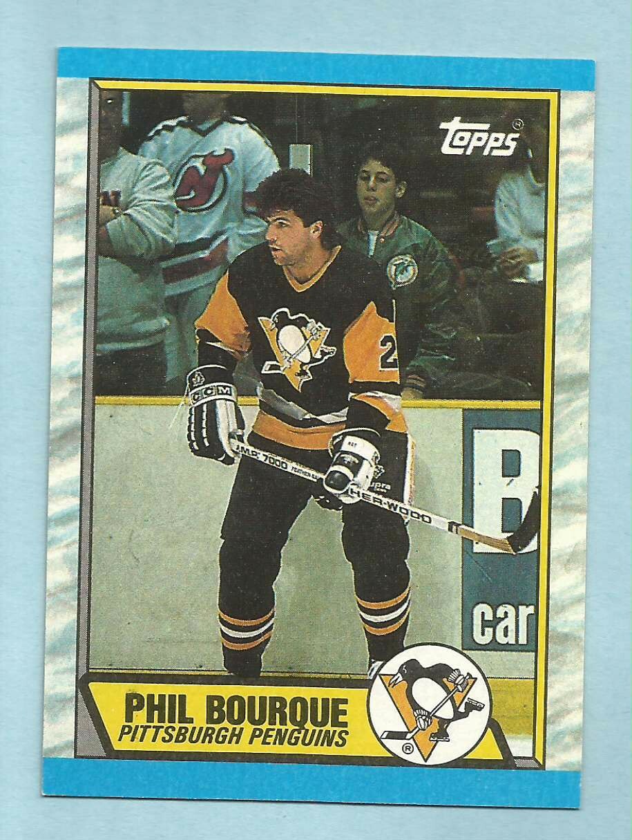 1989-90 Topps Hockey Phil Bourque #19 Pittsburgh Penguins PACK FRESH ...