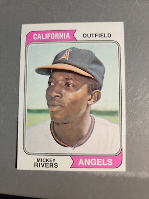 1974 Topps Baseball Mickey Rivers #76 Angels Near Mint or Better | eBay