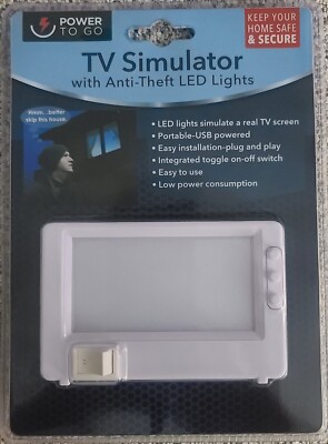 LED FAKE DUMMY TV SIMULATOR HOME SECURITY CRIME PREVENTION USB PORTABLE ...