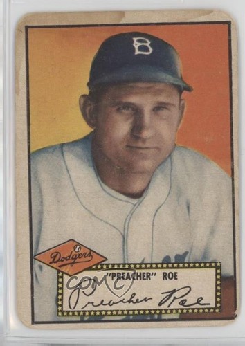 1952 Topps Preacher Roe (Black Back) #66 | eBay