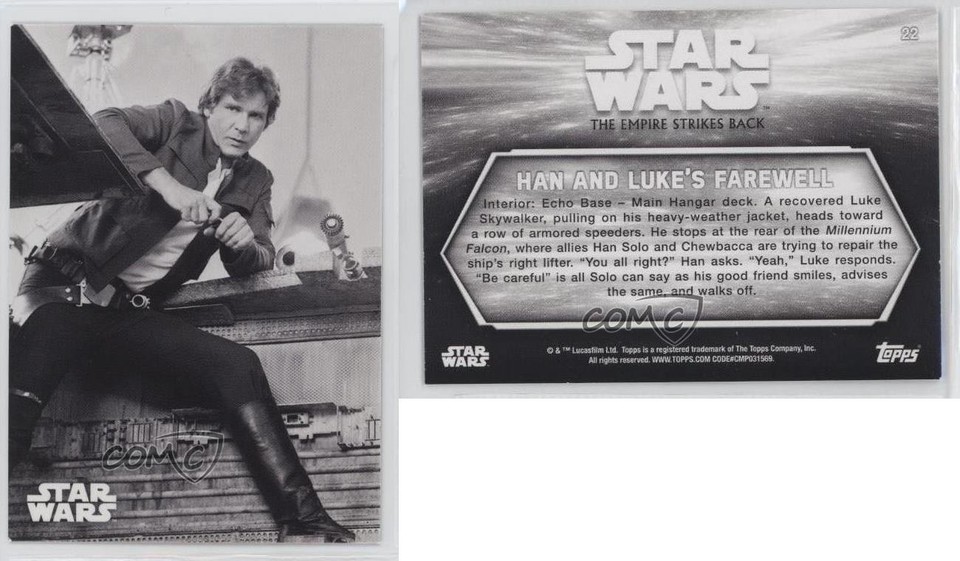 2019 Star Wars Black and White: Empire Strikes Back Han Solo Luke's ...