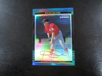 2002 Bowman Chrome Refractor # 257 Ryan Snare Card B62 Cincinnati Reds ...