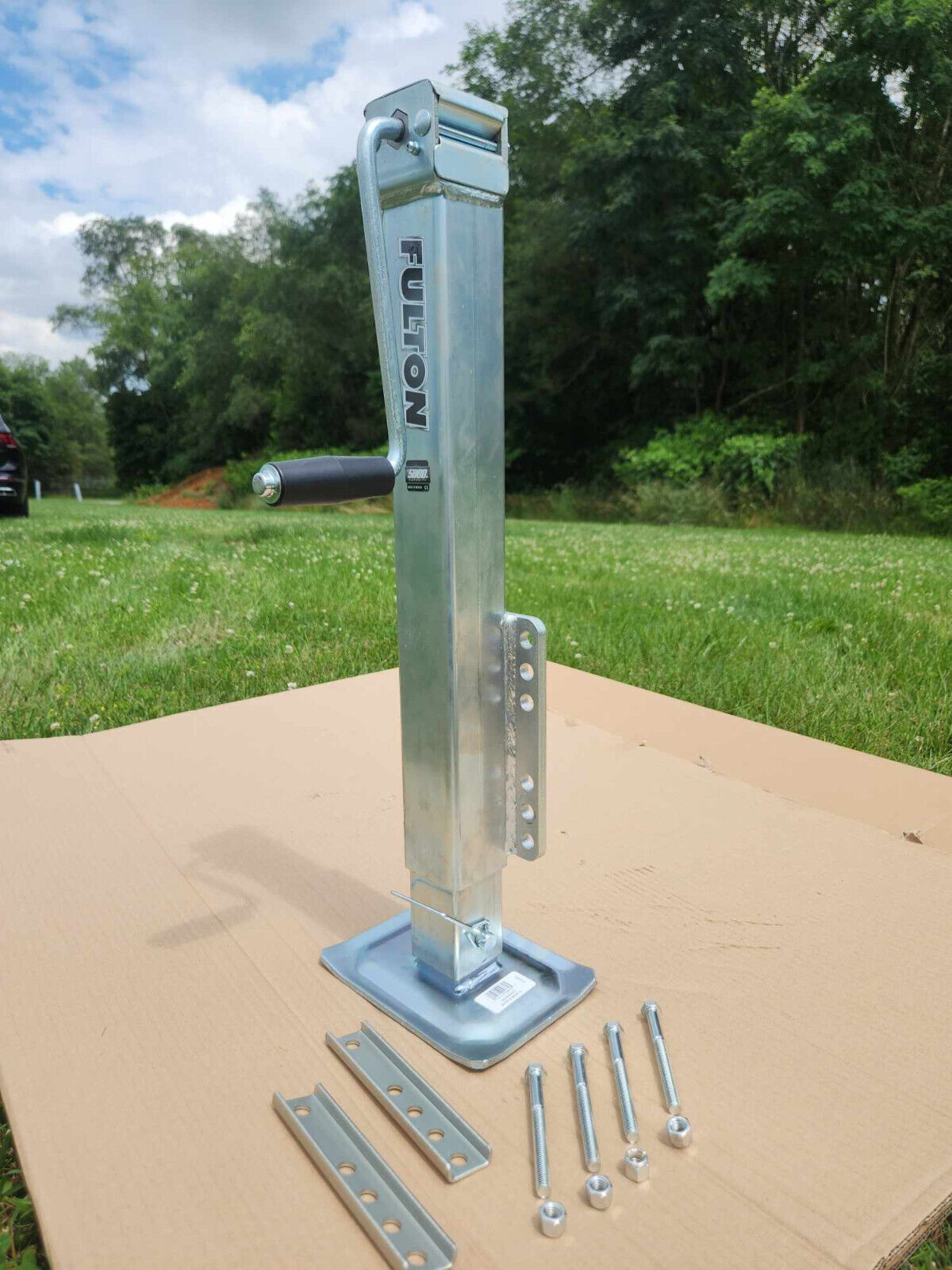 FULTON HD50000101 SQUARE TUBE FIXED MOUNT TRAILER JACK RATED 5000 lbs ...