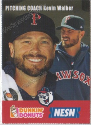 2018 Pawtucket Red Sox Dunkin Donuts SGA Kevin Walker Boston PC | eBay