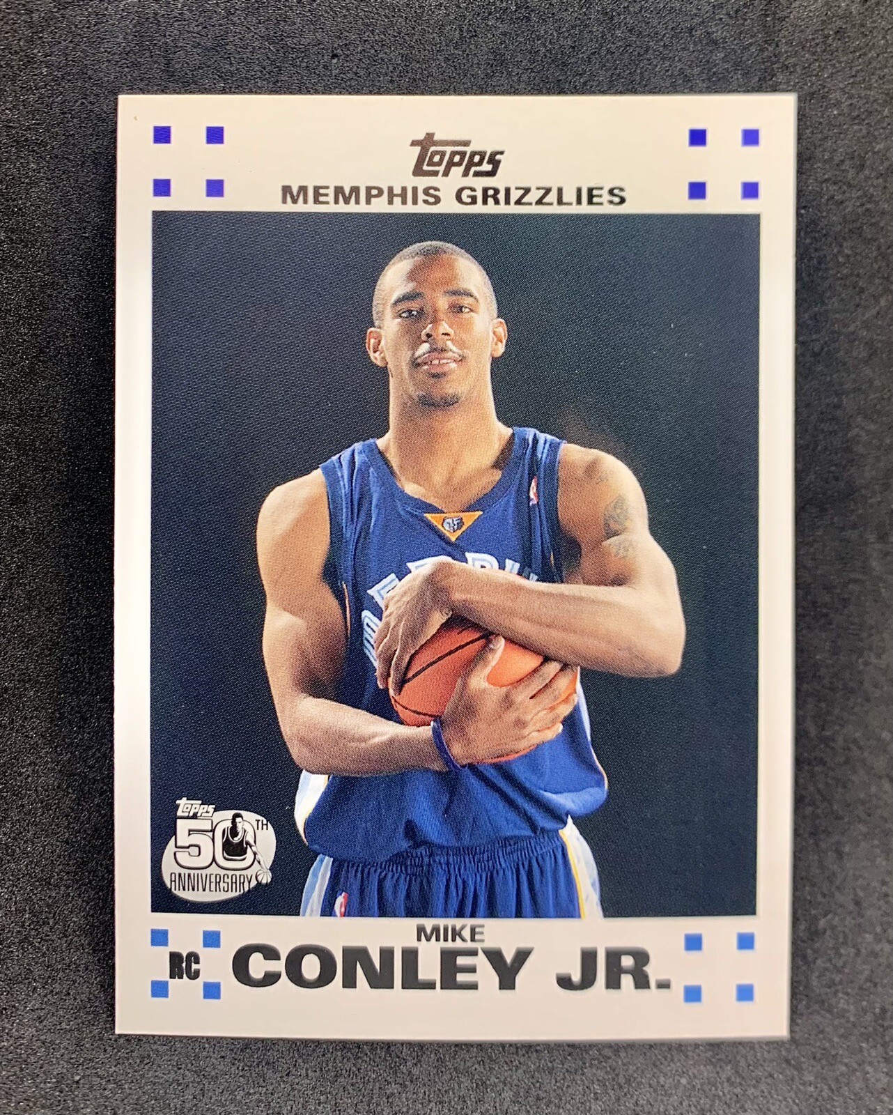 Mike Conley Jr 2007-08 Topps NBA Rookie Card RC White Border Grizzlies ...