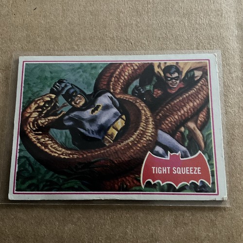 1966 Topps Batman Red Bat Card # 24 TIGHT SQUEEZE EX | eBay