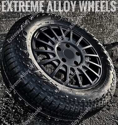 16" Black TM Alloy Wheels Volkswagen LT28 LT35 5x130 + Falken All ...