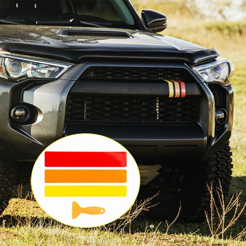 Classic Retro Style Stripe Tri-Color Sticker Decal For Toyota Tacoma ...