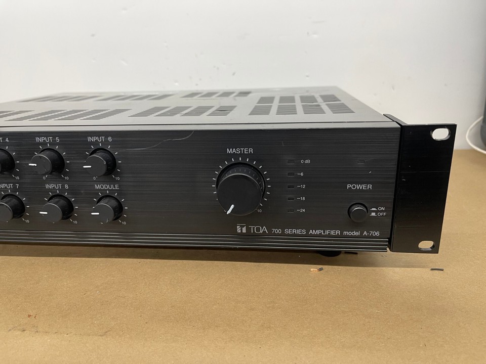 TOA A-706 Mixer Amplifier 700 Series Integrated Amplifier 60W - TESTED ...