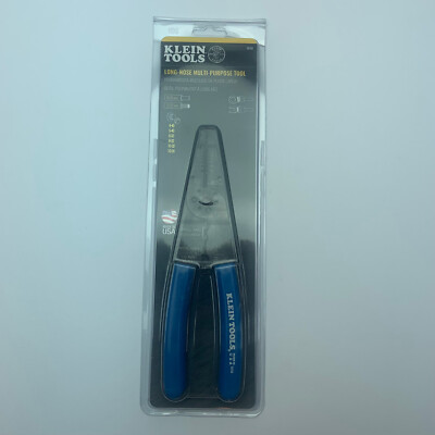 Klein Tools 1010 8" Long Nose Multi Tool Wire Stripper, Wire Cutters ...