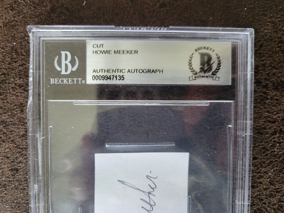 Howie Meeker cut autograph - Toronto Maple Leafs - Beckett Cert ...