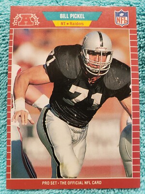 1989 PRO SET BILL PICKEL #190 LOS ANGELES RAIDERS | eBay