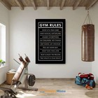 Gym Rules Wall Art Home Gym Sign Decor Workout Room Gym Fitness Prints ...