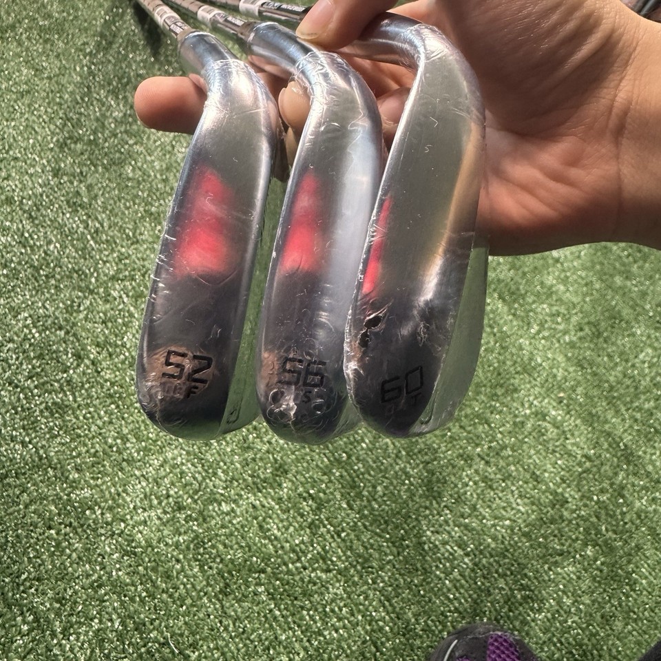 NEW Titleist Vokey SM10 Chrome 3 Wedge Set 52.08F, 56.10S, 60.04T BV ...
