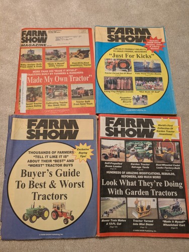 Lot Of 4 Farm Show Magazines Made Own Tractor Buyer's Guide Garden ...
