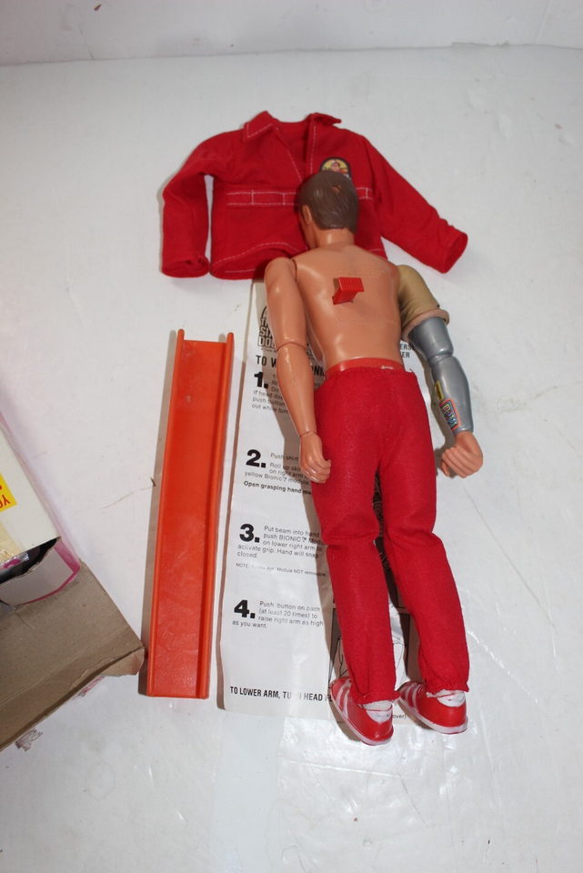 1976 Kenner Six Million Dollar Man Bionic Man with Bionic Grip boxed ...
