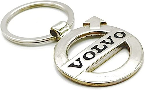 Keyring for Volvo Car 3D Chrome Keychain Key Chain Ring Metal Alloy ...