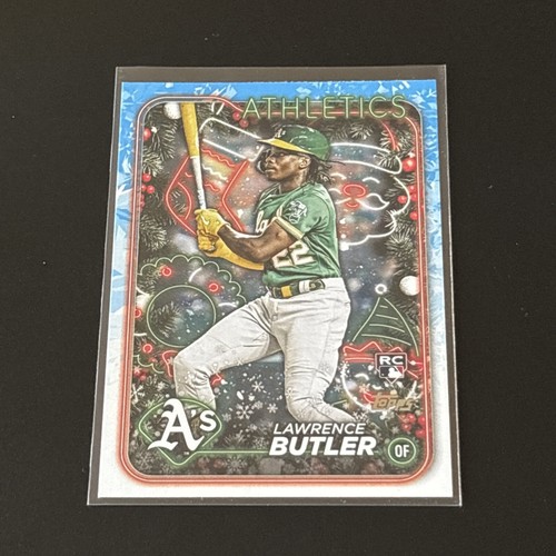 2024 Topps Holiday Lawrence Butler Rookie #H4 Oakland Athletics ...