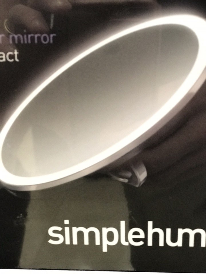 Simplehuman Sensor Mirror Compact 3x Brushed Stainless Steel 4” Brand ...