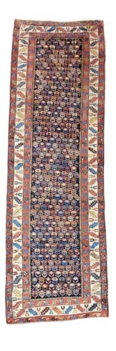 Decorative Hand Knotted Antique Caucasian Runner 100%wool Size 3ft4 ...