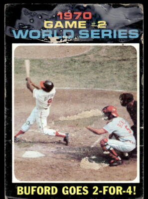 1971 Topps World Series Game 2 - Buford Goes 2-For-4! WS #328 | eBay