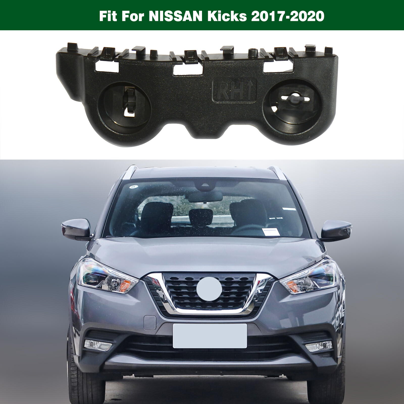 Front Bumper Bracket Retainer 62224-5RF0A Right For NISSAN Kicks 2017 ...