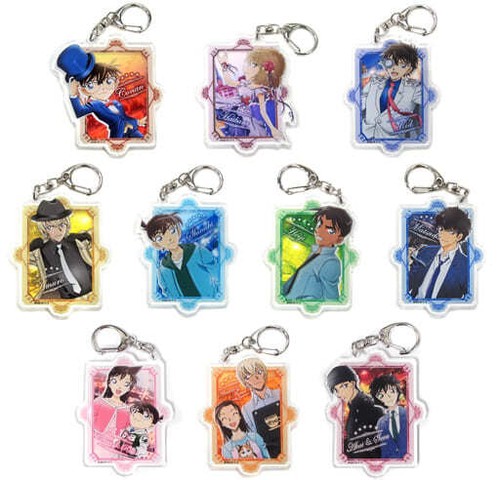 All 10 Types Set Detective Conan Trading Acrylic Keychain Key Ring | eBay