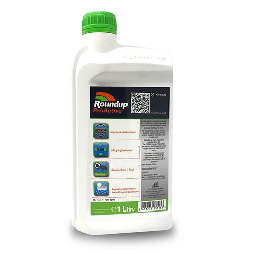 ROUNDUP PRO ACTIVE 360 1L GLYPHOSATE PROFESSIONAL STRONG WEEDKILLER ...