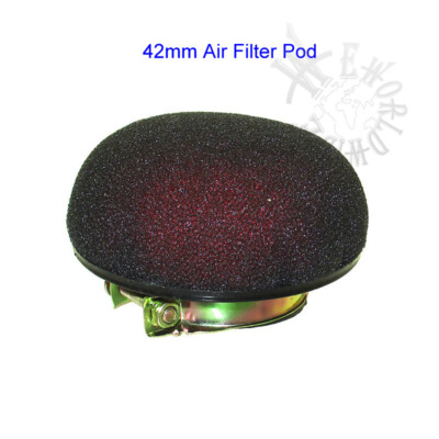42mm Air Filter Pod for Pit Dirt Bike Go Kart Buggy ATV Quad Motorcycle ...