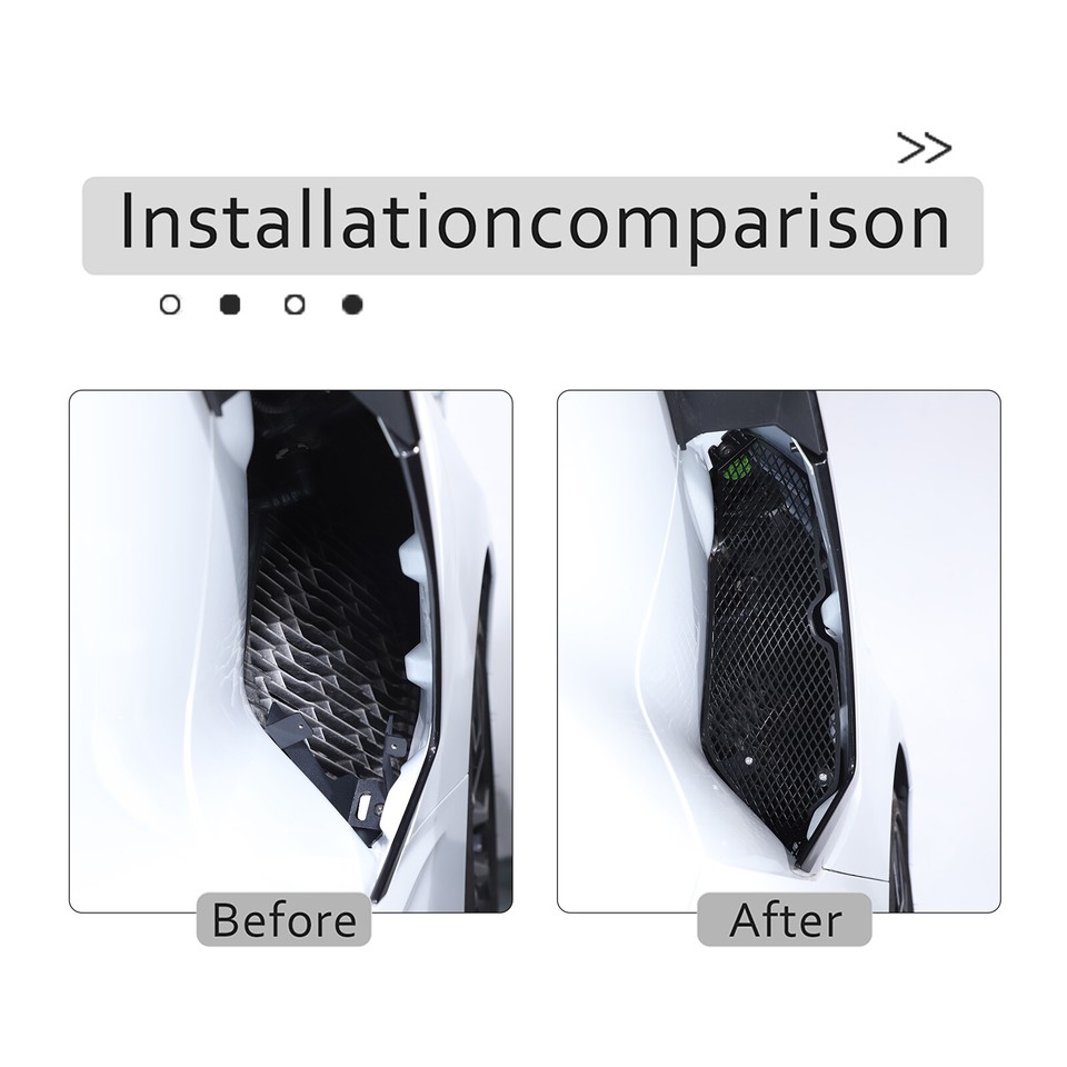 For Corvette C8 Side Intake Mesh Grille Insert Guards 2020-2025 ...