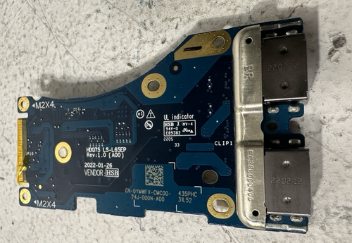 DELL ALIENWARE M17 R5 AMD SERIES LAPTOP DUAL USB I/O BOARD 7VKW8 07VKW8 ...