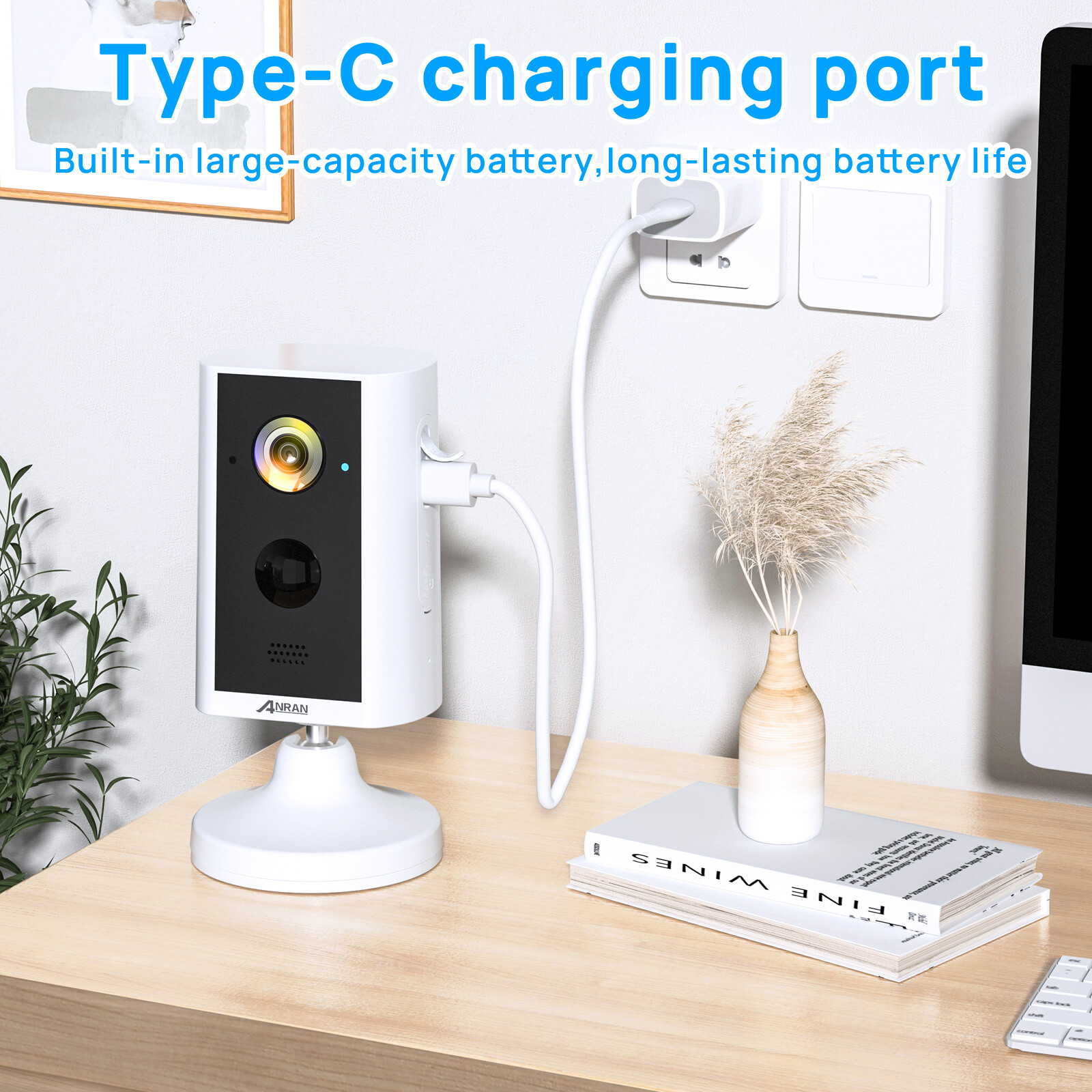 Smart Security Battery Camera System 3MP HD CCTV WIFI Wireless Home ...