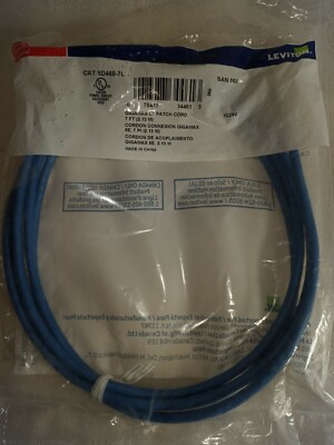 NEW LEVITON 5D460-7L GIGAMAX 5E PATCH CORD 7 FT | eBay