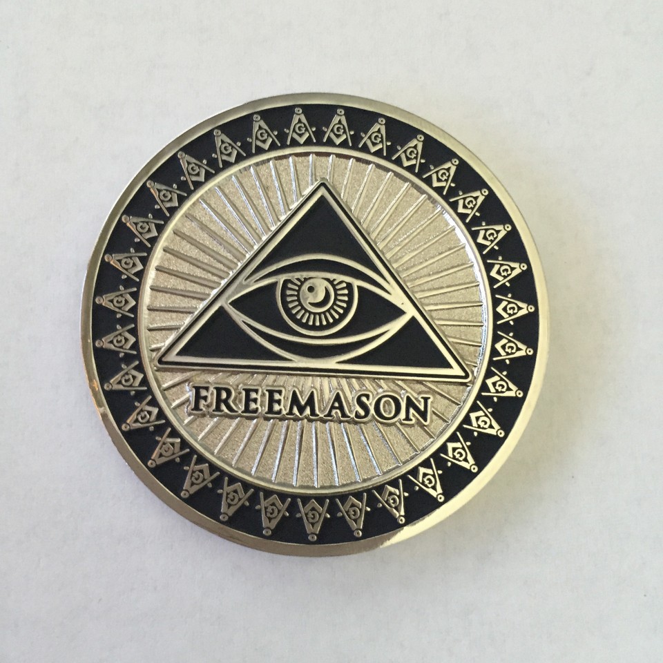 FREEMASON MASONIC MASON Freemasons CHALLENGE COIN | eBay