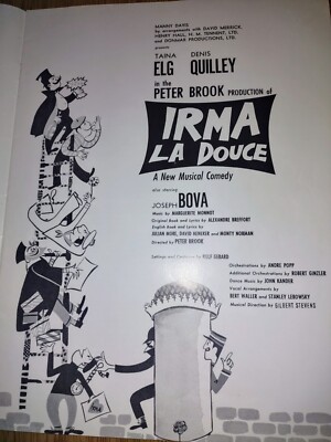 🔥Irma La Douce 1963 Vintage Playbill - Genevieve - Kenley Players RARE ...