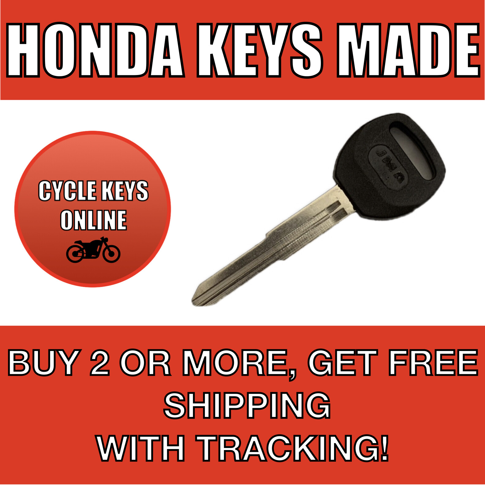 Honda Motorcycle keys cut by code to key codes 13132211-21323311 | eBay
