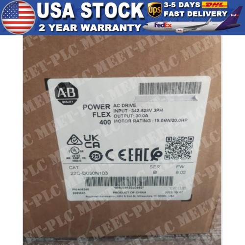 AB 22C-D030N103 PowerFlex 400 15 kW 20 HP AC Drive 22CD030N103 NEW US ...